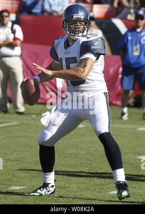 Seattle Seahawks' Seneca Wallace (15) against the Chicago Bears, Sunday ...