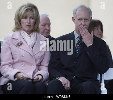 US pilot Chesley Sullenberger and his wife Barbara Sullenberger attend ...