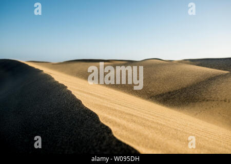 Sand dunes formation during a windy afternoon on the beach Stock Photo ...