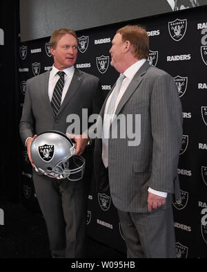 Las Vegas Raiders owner Mark Davis is seen before the start of an NFL ...