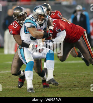 Carolina Panthers defensive tackle Derrick Brown (95) is seen during an ...