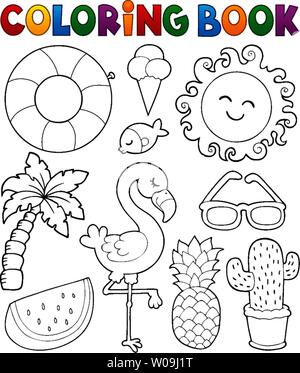 watermelon illustration for coloring book Stock Vector Image & Art - Alamy