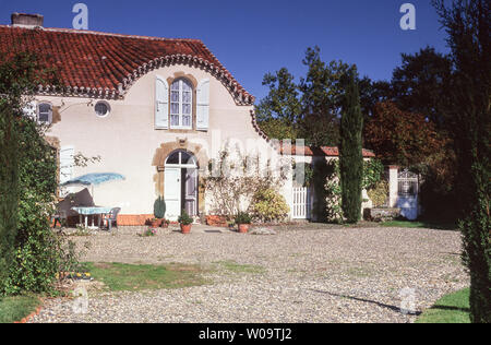 France.Dept Hautes-Pyrenees.The village of Labatut-Riviere in the north ...