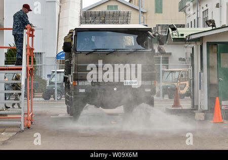 Decontamination Drill, World War II Stock Photo - Alamy
