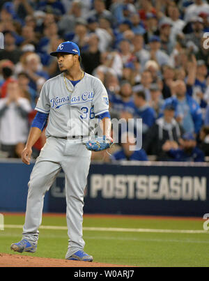 This is a 2015 photo of Edinson Volquez of the Kansas City Royals ...