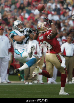 Carolina Panthers' Nick Goings (37) fumbles the ball on a kickoff ...