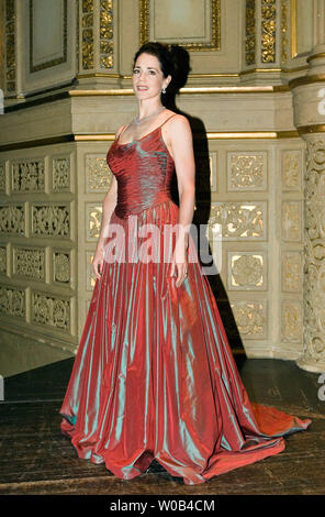Soprano Elizabeth Futral prepares for the evening gala opening opera ...
