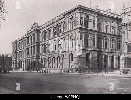 Whitehall, with the home office. London 1896 old antique vintage print ...