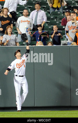 Baltimore Orioles Nolan Reimold (14) during a game against the ...