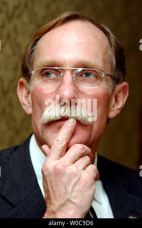Peter Agre, 2003 Nobel Prize winner in Chemestry during a press pen and ...
