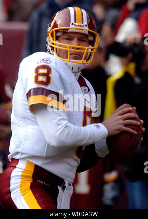 Washington Redskins' quarterback Mark Burnell motions to the sideline ...
