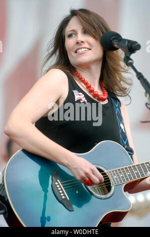 Singer/song writer Jenny Boyle performs at a concert to kick off ...