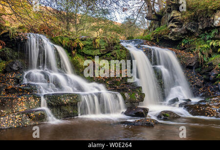 Thomason Foss waterfall near Beck Hole on the North York Moors Stock ...