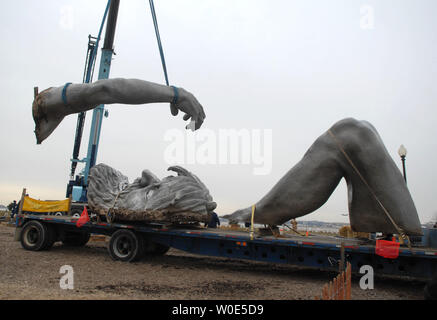 The Awakening Sculpture at Haines Point in East Potomac Park Washington ...