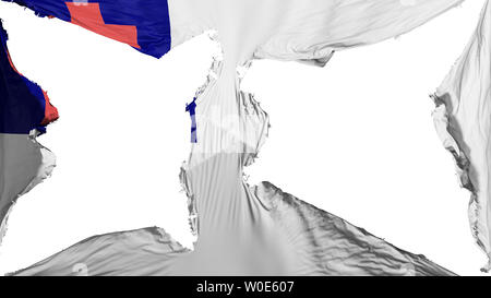 Divided Christian flag, white background, 3d rendering Stock Photo - Alamy