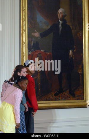 Actors perform part of the play "Chasing George Washington: A White ...