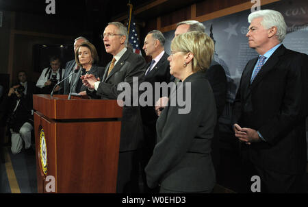 Sen. Amy Klobuchar, D-N.Y., speaks to reporters following the weekly ...