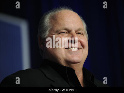 Conservative talk show radio host Rush Limbaugh holds his Defender of ...