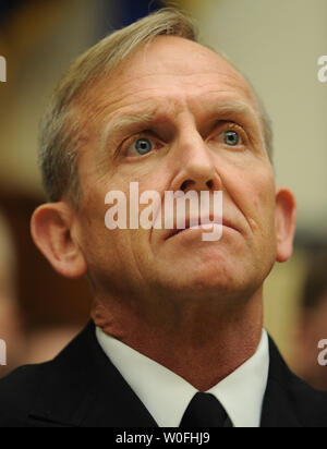 U.S. Navy Adm. Eric T. Olson, left, the U.S. Special Operations Stock ...