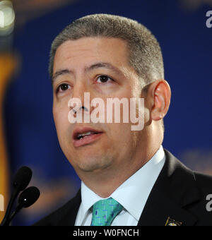 David Matsuda, acting Maritime Administrator, speaks during the Navy ...