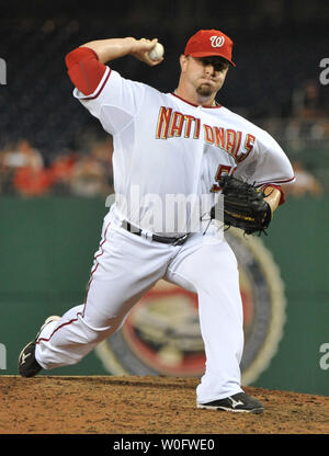 Washington Nationals pitcher Matt Capps (55) after being named to the ...