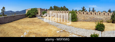 The view of the Greek city of Chalkida, from the Venetian medieval ...