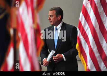 Former House Speaker John Boehner arrives with his wife Debbie for ...