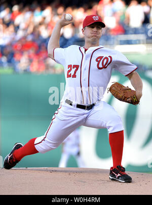 Washington Nationals Jordan Zimmermann during a game against the Miami ...