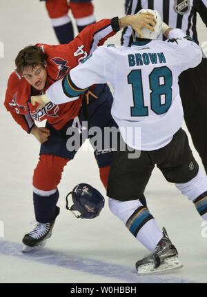 Washington Capitals left wing Aaron Volpatti Stock Photo: 64844994 - Alamy