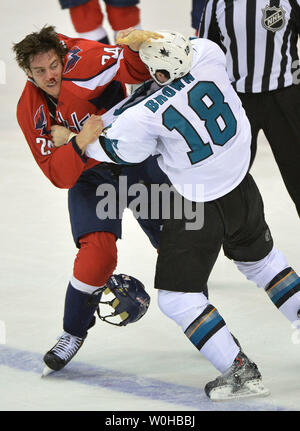 San Jose Sharks right wing Timo Meier (28) gestures after an NHL hockey ...