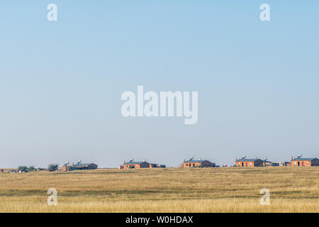 WINBURG, SOUTH AFRICA - MAY 1, 2019: A street scene with historic, old ...