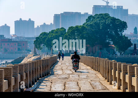 Ancient Luoyang Bridge in Quanzhou, Fujian, China. 13-Apr-2009 Stock ...