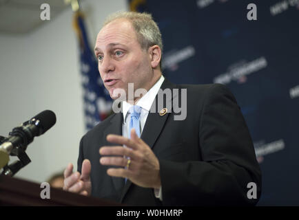 House Majority Whip Rep. Steve Scalise (R-LA) speaks to the media after ...