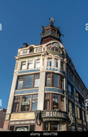 Historisches Cafe Riquet, Niklaikirche, Leipzig, Sachsen ...