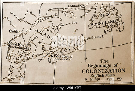 Newfoundland & Labrador map Stock Photo - Alamy
