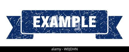 example grunge ribbon. example sign. example banner Stock Vector Image ...