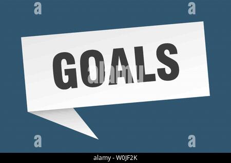 goals speech bubble. goals sign. goals banner Stock Vector Image & Art ...