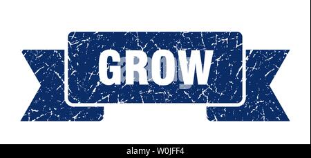 grow grunge ribbon. grow sign. grow banner Stock Vector Image & Art - Alamy