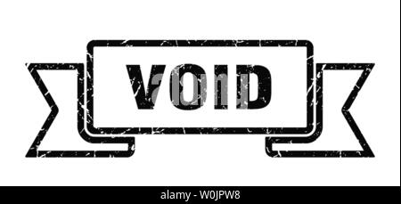 void grunge ribbon. void sign. void banner Stock Vector Image & Art - Alamy