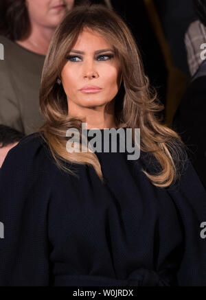 Melania Trump attends a First Lady Melania Trump Rings New York Stock ...