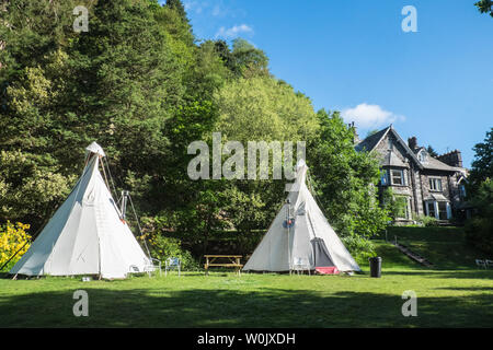 Glamping,camping,tipi,teepee,option,at,YHA,Grasmere,The Lake District ...