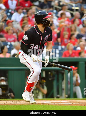 Philadelphia Phillies Bryce Harper Hits A Sacrifice Fly To Score