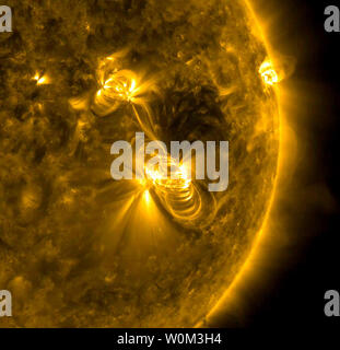 explosions on the sun Stock Photo - Alamy
