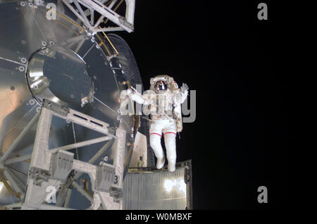 Astronaut Rex Walheim at the International Space Station on Feb. 15 ...