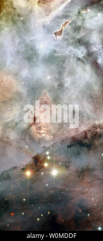 The Carina Nebula, located 7500 light-years away in the southern constellation of Carina Stock ...