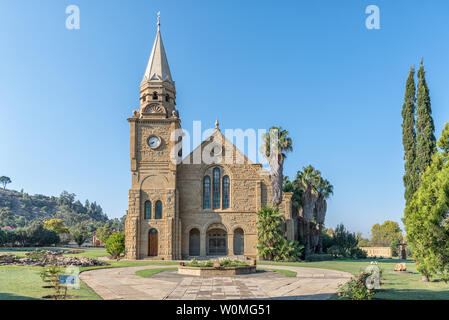 SENEKAL, SOUTH AFRICA, MAY 1, 2019: The Sasko grain silos in Senekal in ...