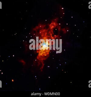 An image captured by the Chandra X-ray Observatory showing a young ...