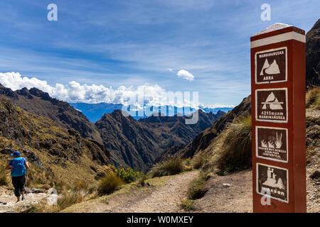 This is the highest point on the Inca Trail at 13,828 feet and is a ...