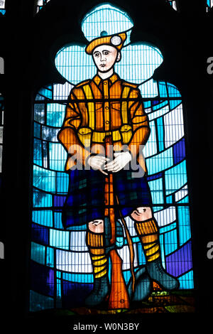 The Guildry window in the Church of the Holy Rude in Stirling, Scotland ...