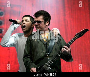 J.D. Fortune and Tim Farriss INXS performing on stage at the Sound ...